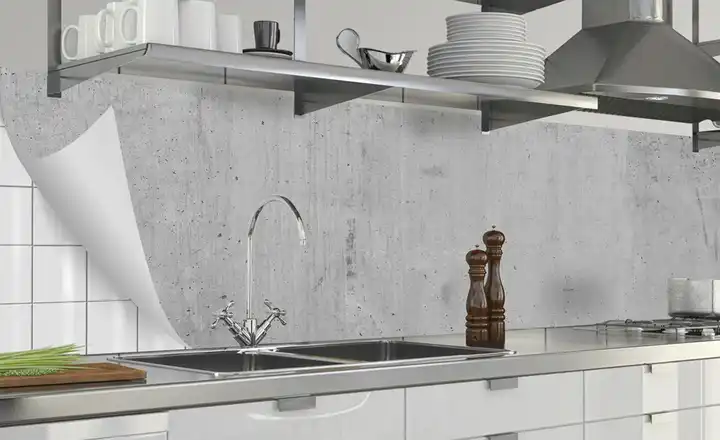 Küchenrückwand-Folie Fixy Blank | 280 cm, Blank