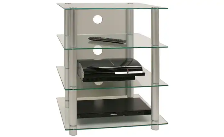 Regal | silberfarben, transparent | Sconto - Der Möbelmarkt