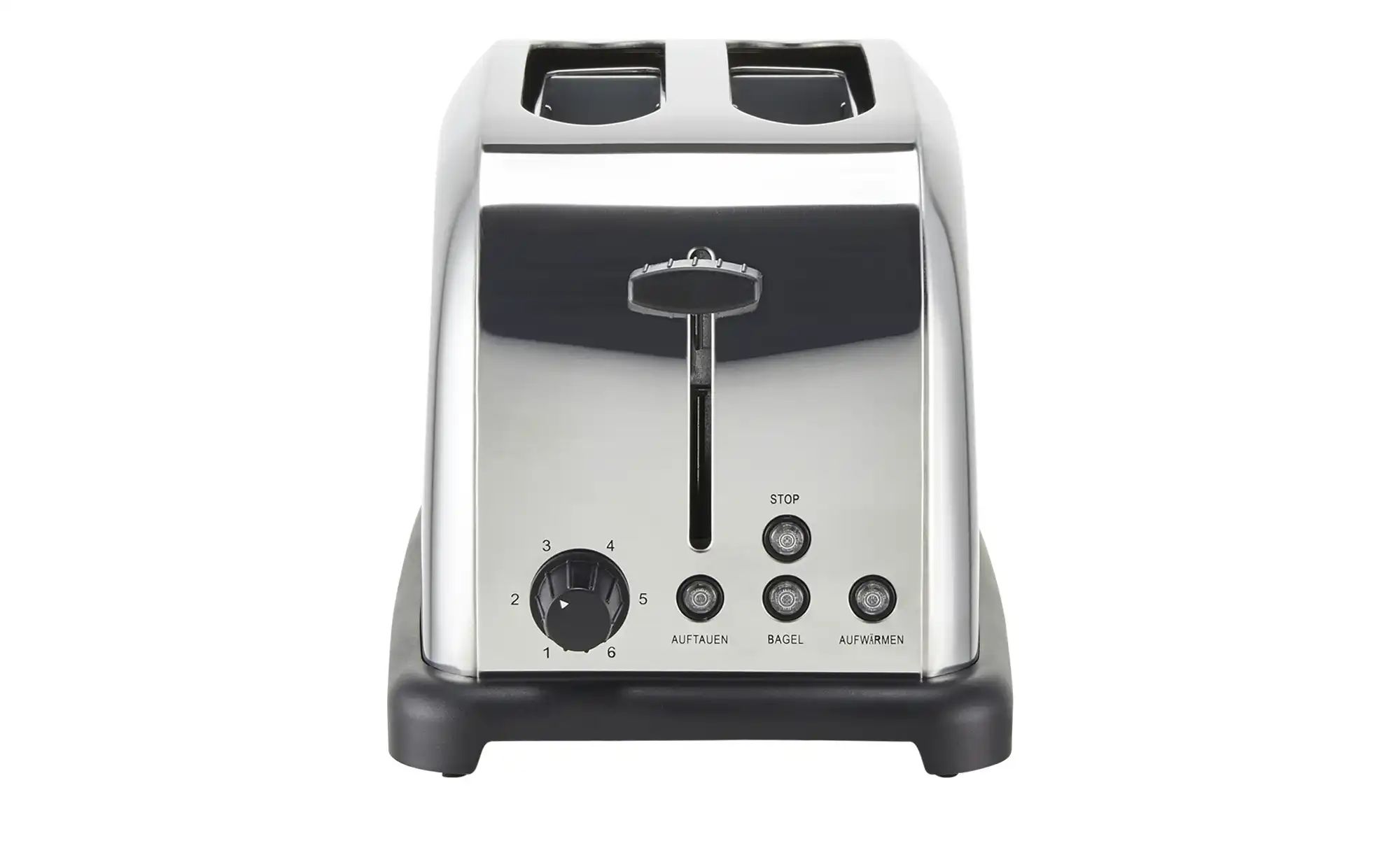 KHG Toaster Edelstahl TO-1005 (ES) | edelstahlfarben / Schwarz